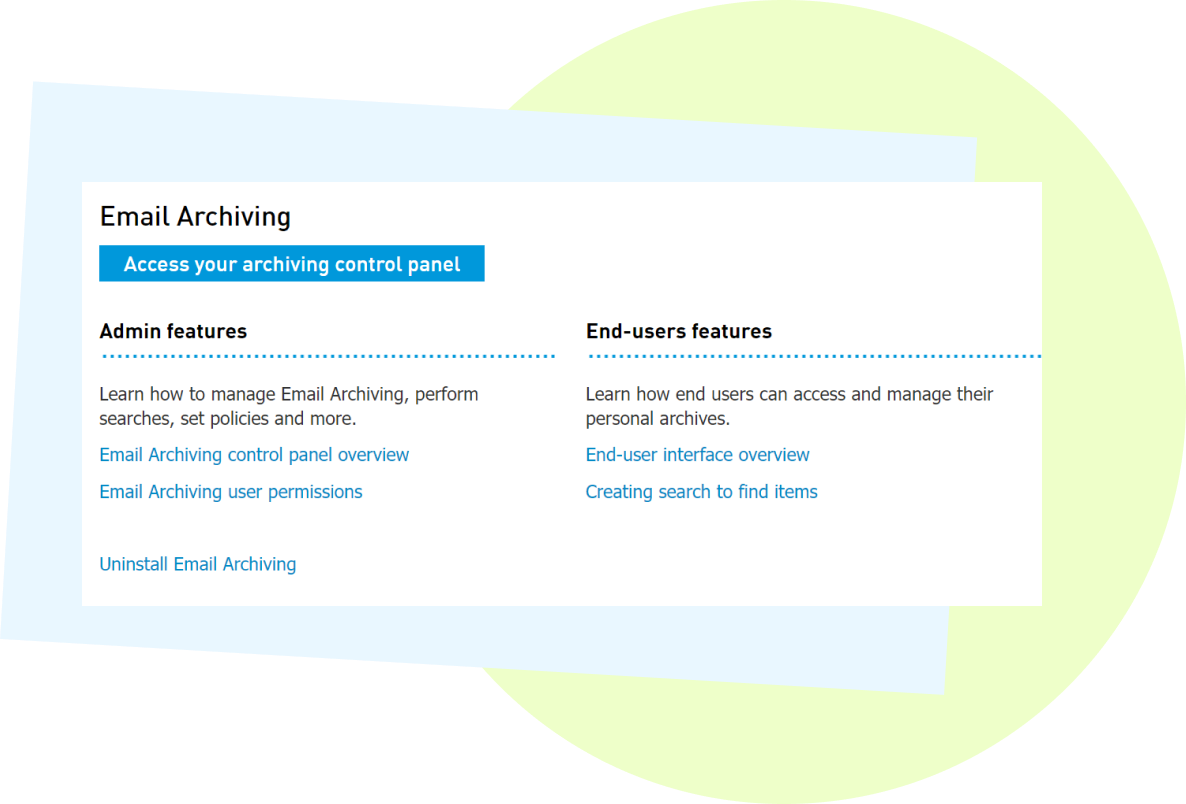 Email Archiving Hosting Solutions | Intermedia
